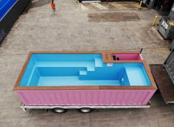 Pink 20 Ft Container Pool - Y-CONTAINERS
